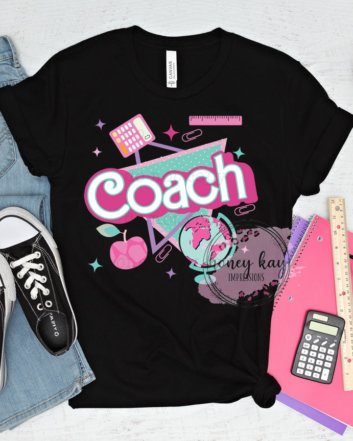 DTF Pink Coach 90s Vibe – Honey Kay Impressions