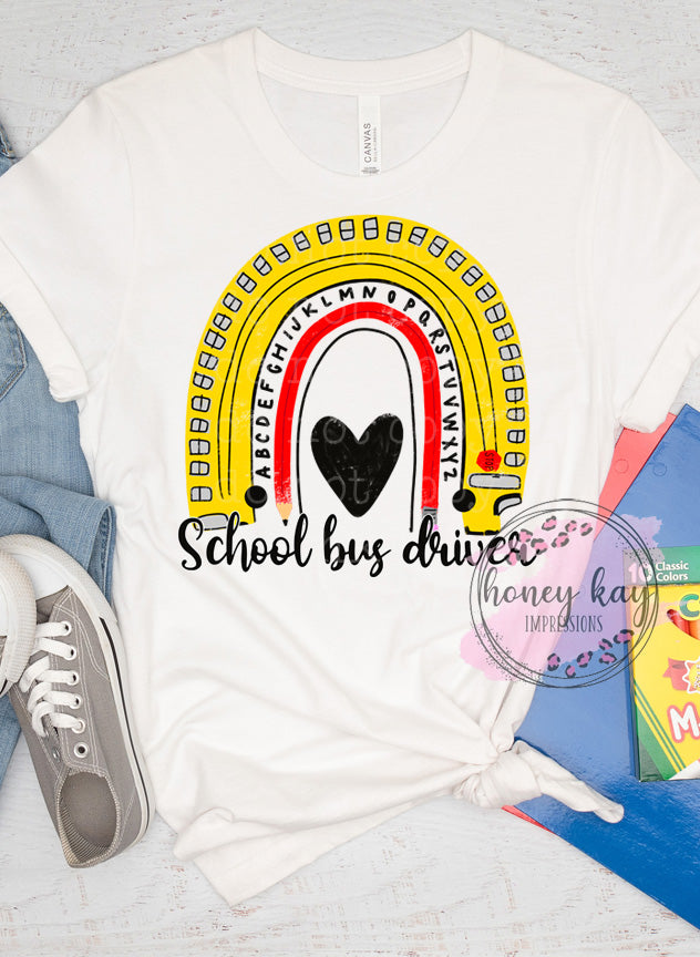 DTF Bus Driver Rainbow – Honey Kay Impressions