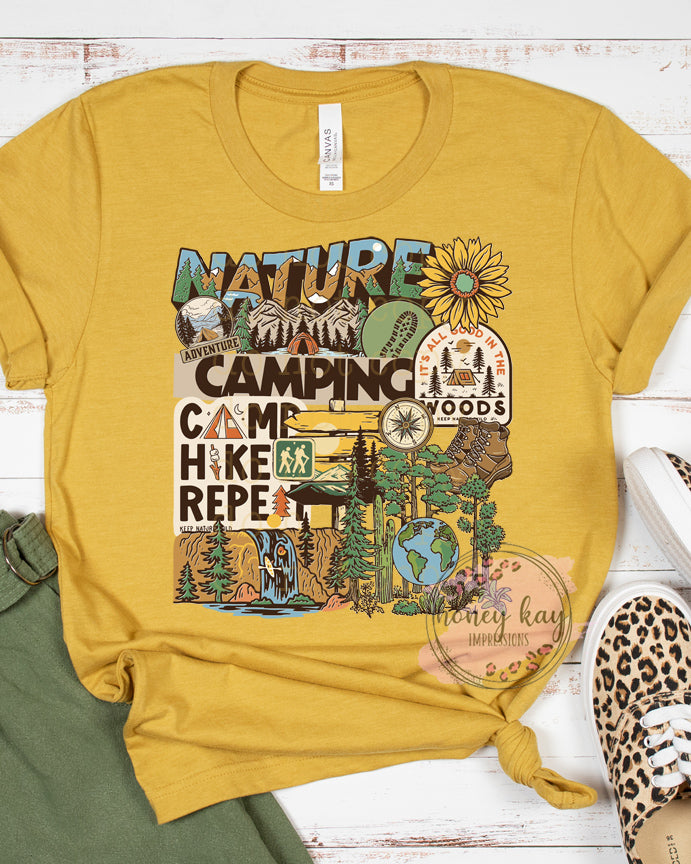 DTF Camping Collage – Honey Kay Impressions