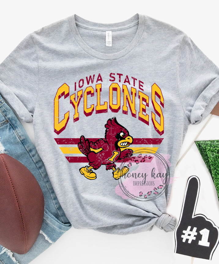 DTF College Throwback Cyclones – Honey Kay Impressions