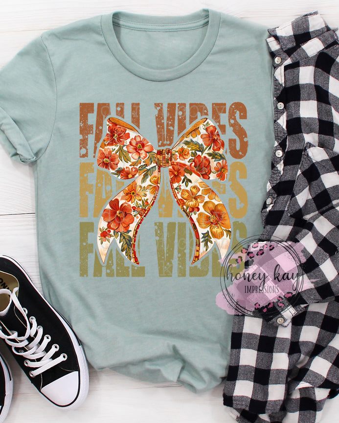 DTF Fall Vibes Bow – Honey Kay Impressions