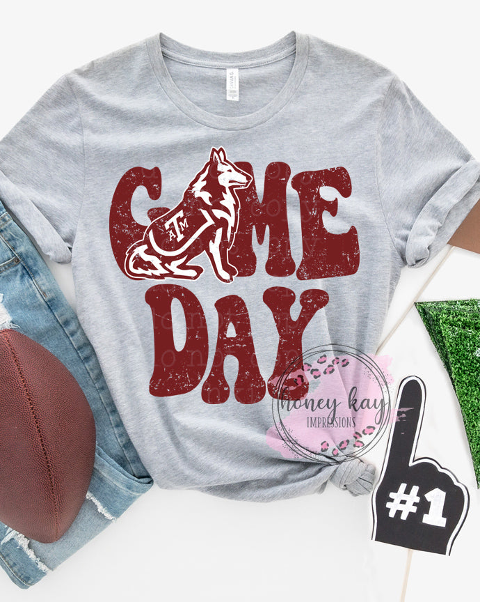 DTF Game Day Retro Aggies – Honey Kay Impressions