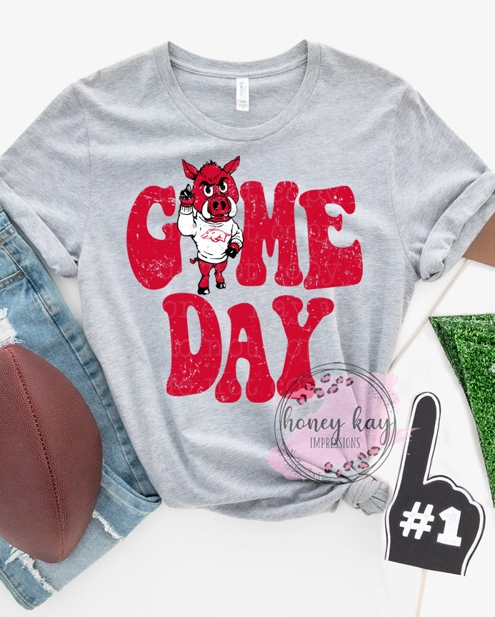 DTF Game Day Retro Razorbacks – Honey Kay Impressions