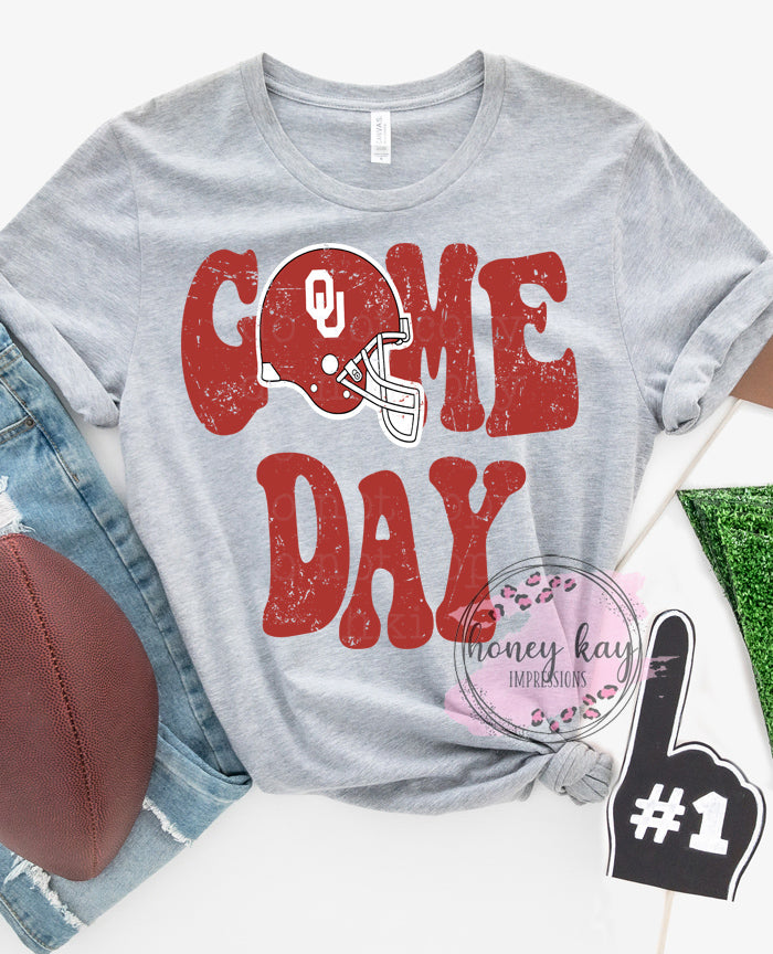 DTF Game Day Retro Sooners – Honey Kay Impressions