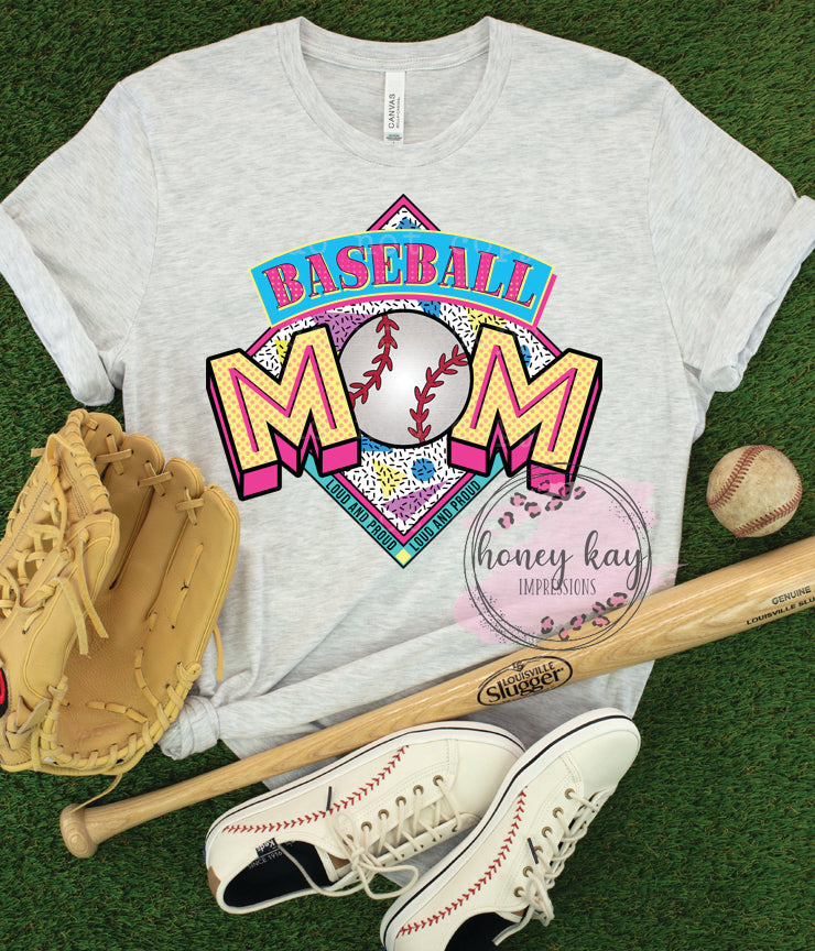 DTF 90s Baseball Mom – Honey Kay Impressions